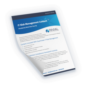 Rivial IT Risk Management Content Datasheet | Quantivate